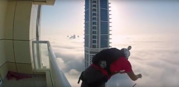 Head in the clouds? Check out this Dubai Marina base jump – What's On Dubai