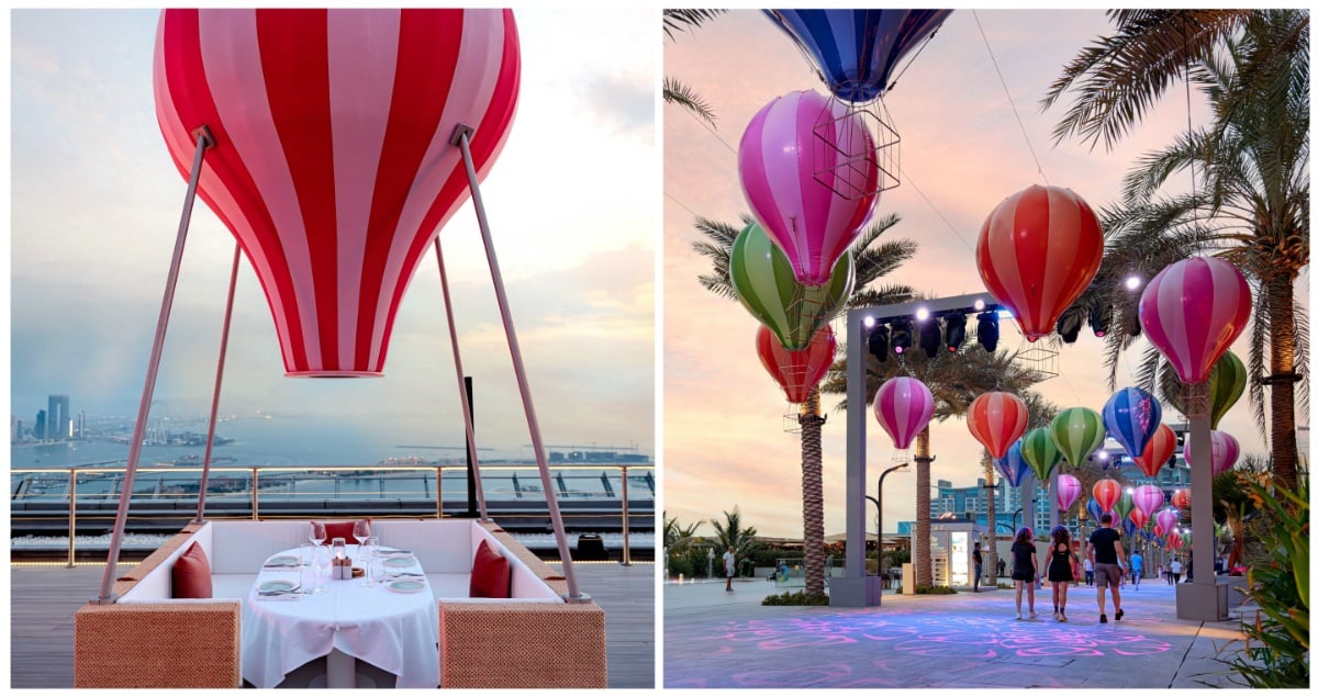 Add dining in a hot air balloon on The Palm Tower's rooftop to your ...