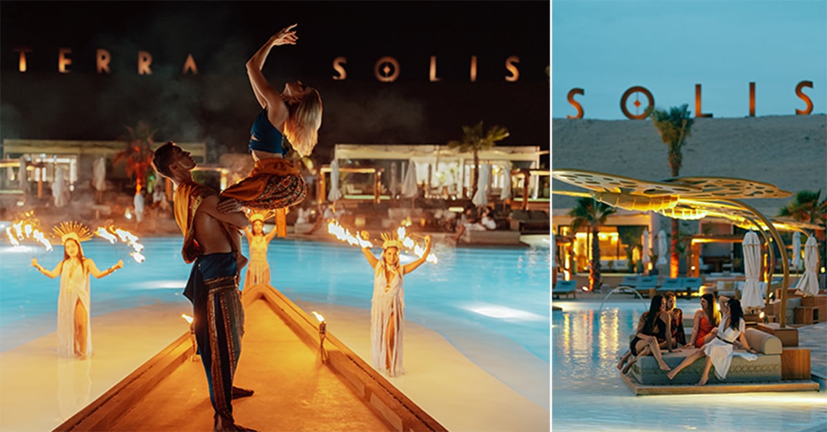 You can now enjoy night swims at the gorgeous Terra Solis