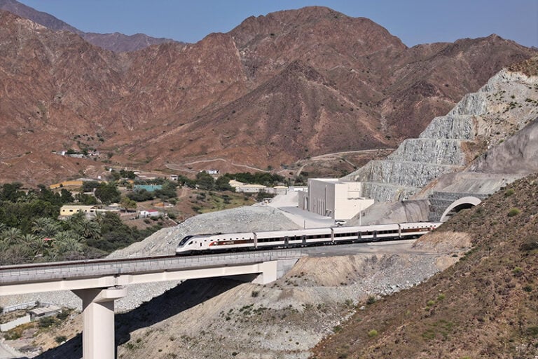 Where are the Etihad Rail stations located across the UAE?